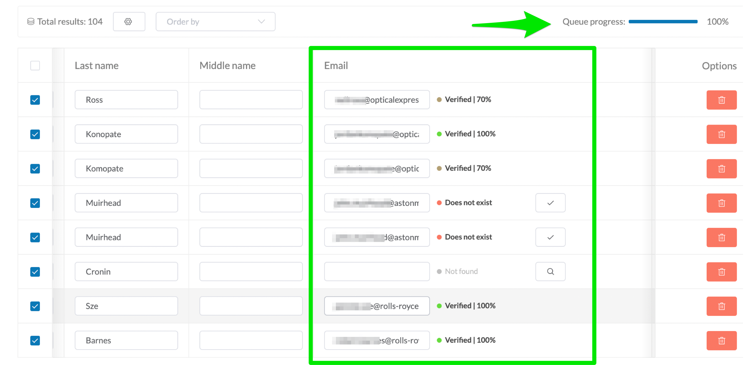 Email verification and cleaning - ZeroIn
